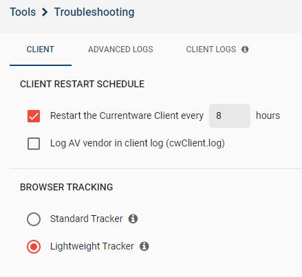 Troubleshooting Tools for CurrentWare Clients