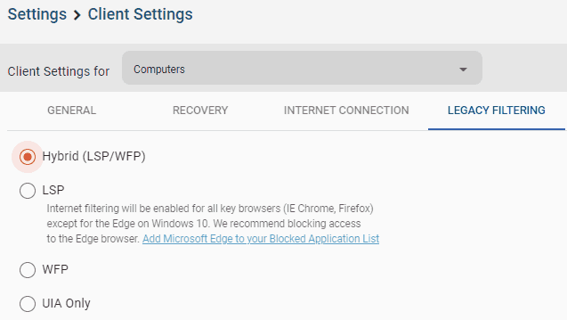 BrowseControl is not blocking Internet